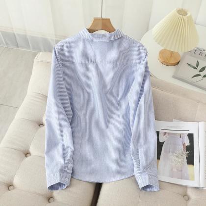 Classic Light Blue Long Sleeve Casual Shirt on Luulla