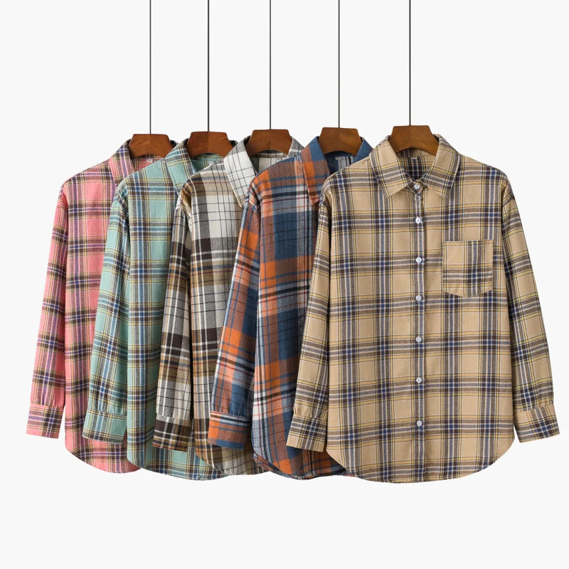 Mens Casual Long Sleeve Plaid Shirts Collection on Luulla