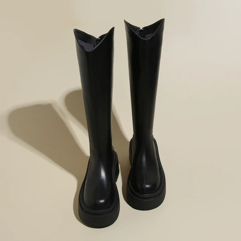 Sleek Tall Platform Boots For Stylish Comfort on Luulla